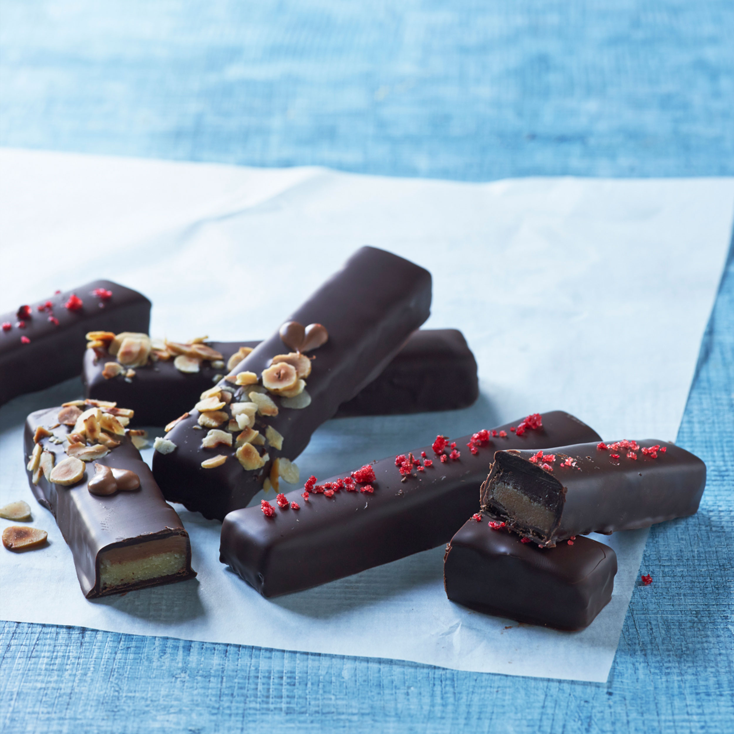 Konfektbar med marcipan og nougat | Odense Marcipan